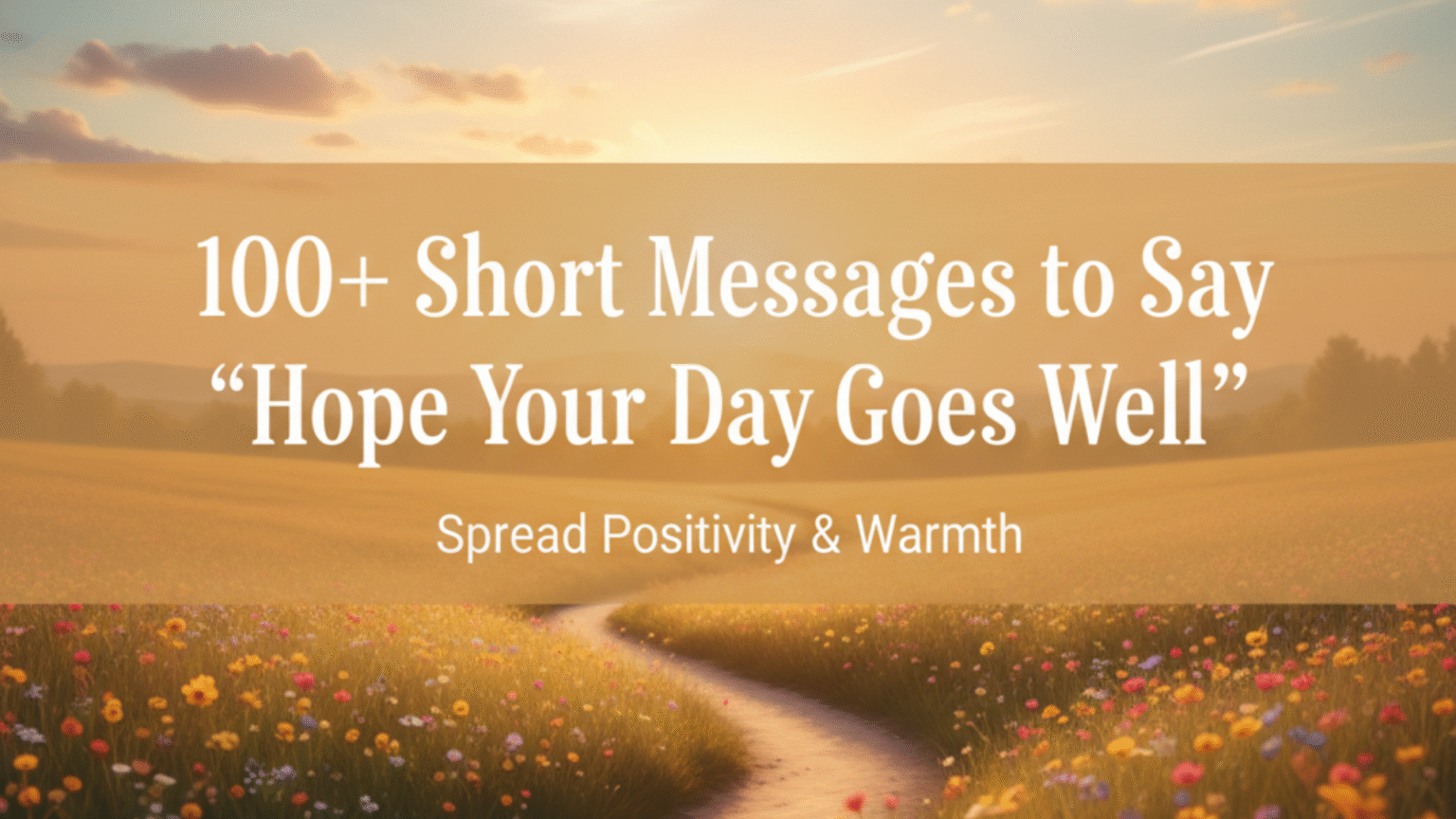 100+ Short Messages to Say “Hope Your Day Goes Well”