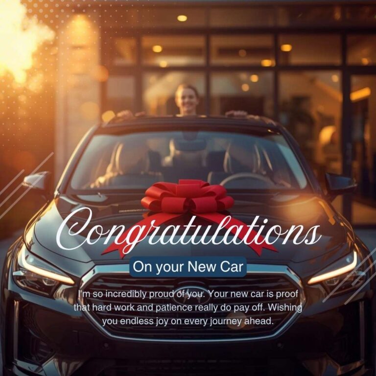 150+ Messages & Wishes: Congratulations on Your New Car